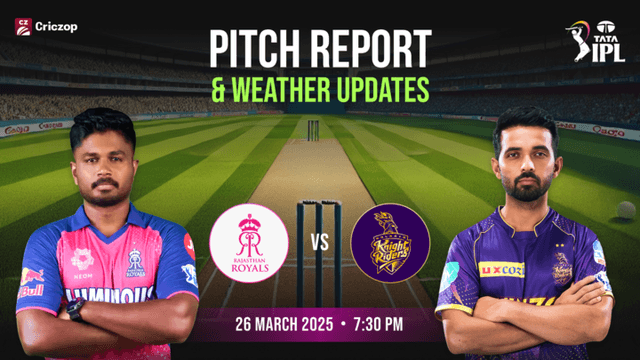 RR vs KKR Pitch Report & Weather Updates at Barsapara Cricket Stadium ...