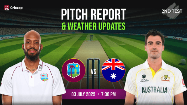 West Indies vs Australia Pitch Report & Weather Updates at National ...