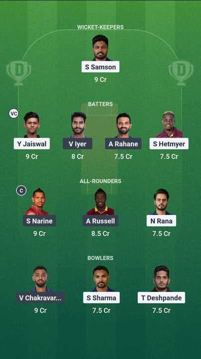 RR vs KKR Dream11 Prediction & Fantasy Cricket Tips: IPL 2025 Match 6